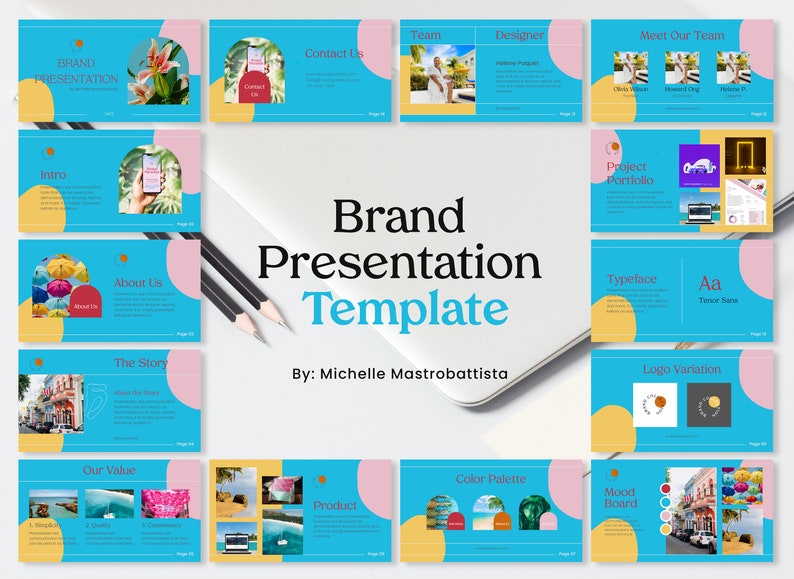Editable Brand Presentation Template for Canva - Etsy