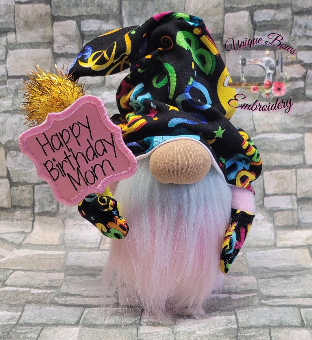 Handmade Birthday Gnome: Tiered Tray Decor, Birthday Gift - Etsy