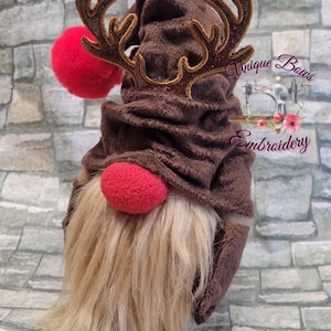 Reindeer Christmas Gnome: Handmade Holiday Farmhouse Decor - Etsy