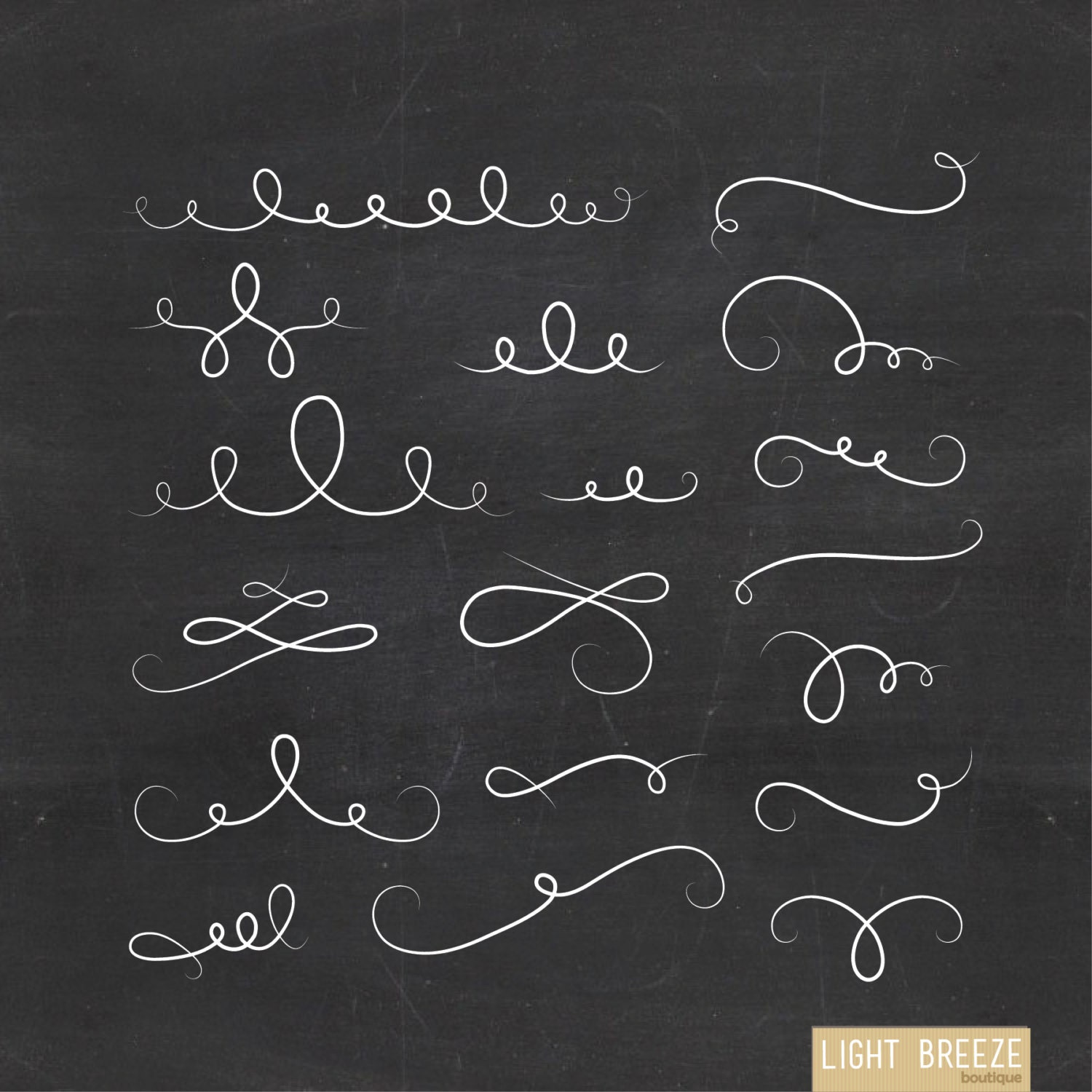 Chalkboard Flourish Clip Art
