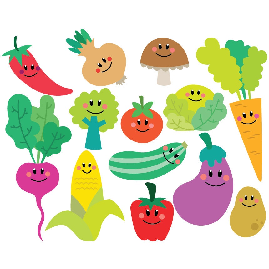 Cute Vegetable Clipart