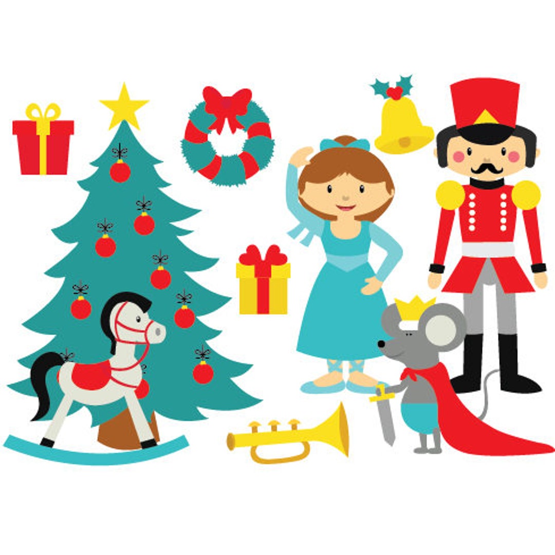 The Nutcrackers Christmas Clipart & Vector Set Instant Download ...