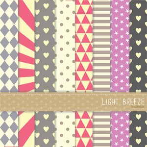 Circus Big Clipart Vector & Digital Scrapbooking Papers Set Instant ...