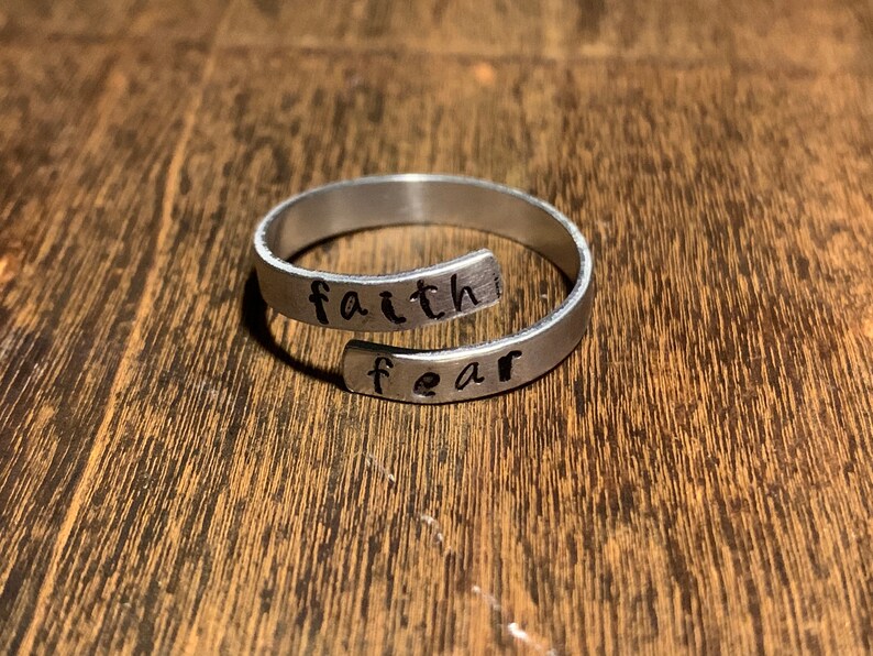 Faith Over Fear Ring - Etsy