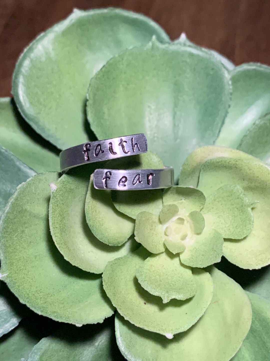 Faith Over Fear Ring - Etsy