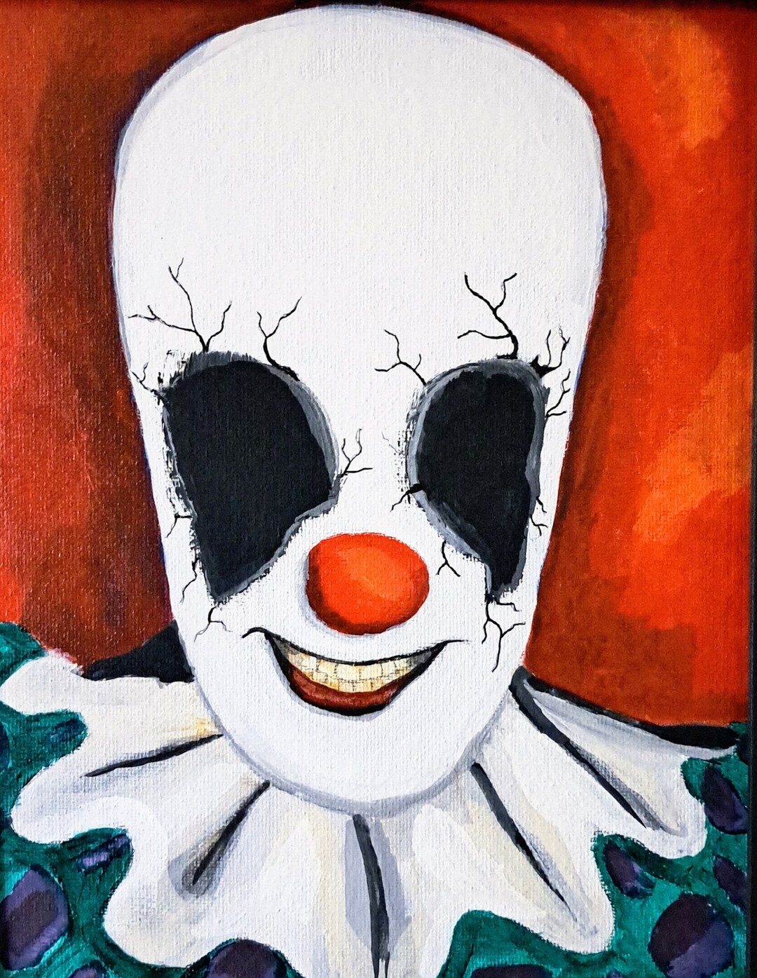 Pennywise Original It Tim Curry Acrylic Painting Horror Icon Artwork - Etsy