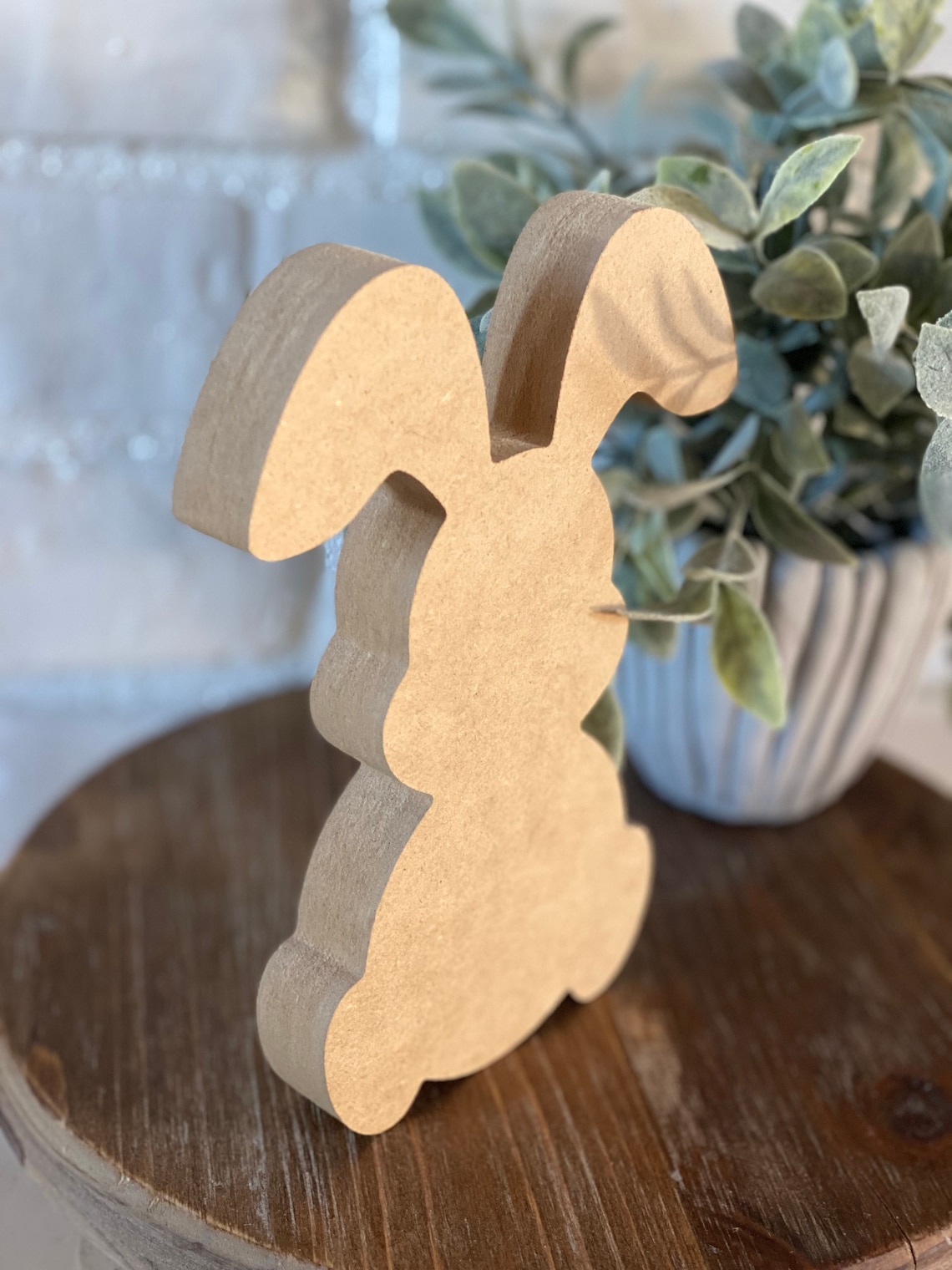 Wooden Bunny Cutout Unfinished Wooden Cutouts DIY Bunny | Etsy
