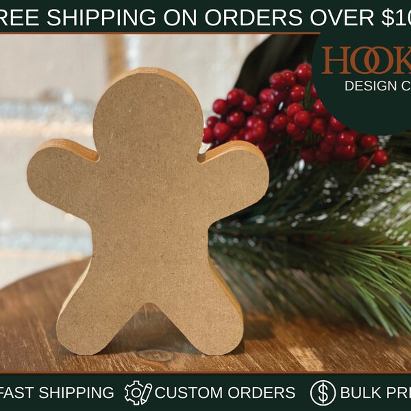 Wood Gingerbread Man - Etsy