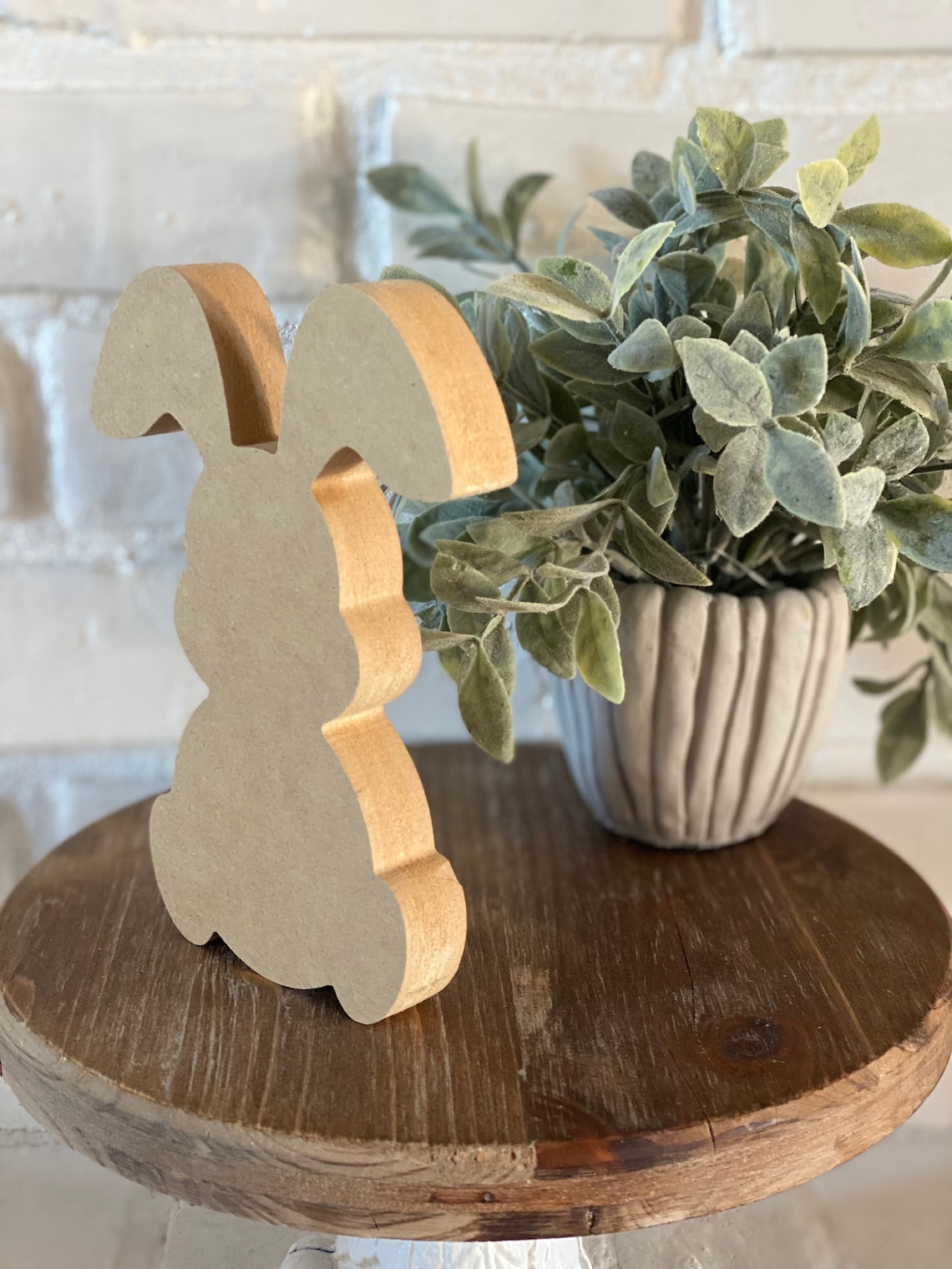 Wooden Bunny Cutout Unfinished Wooden Cutouts DIY Bunny | Etsy