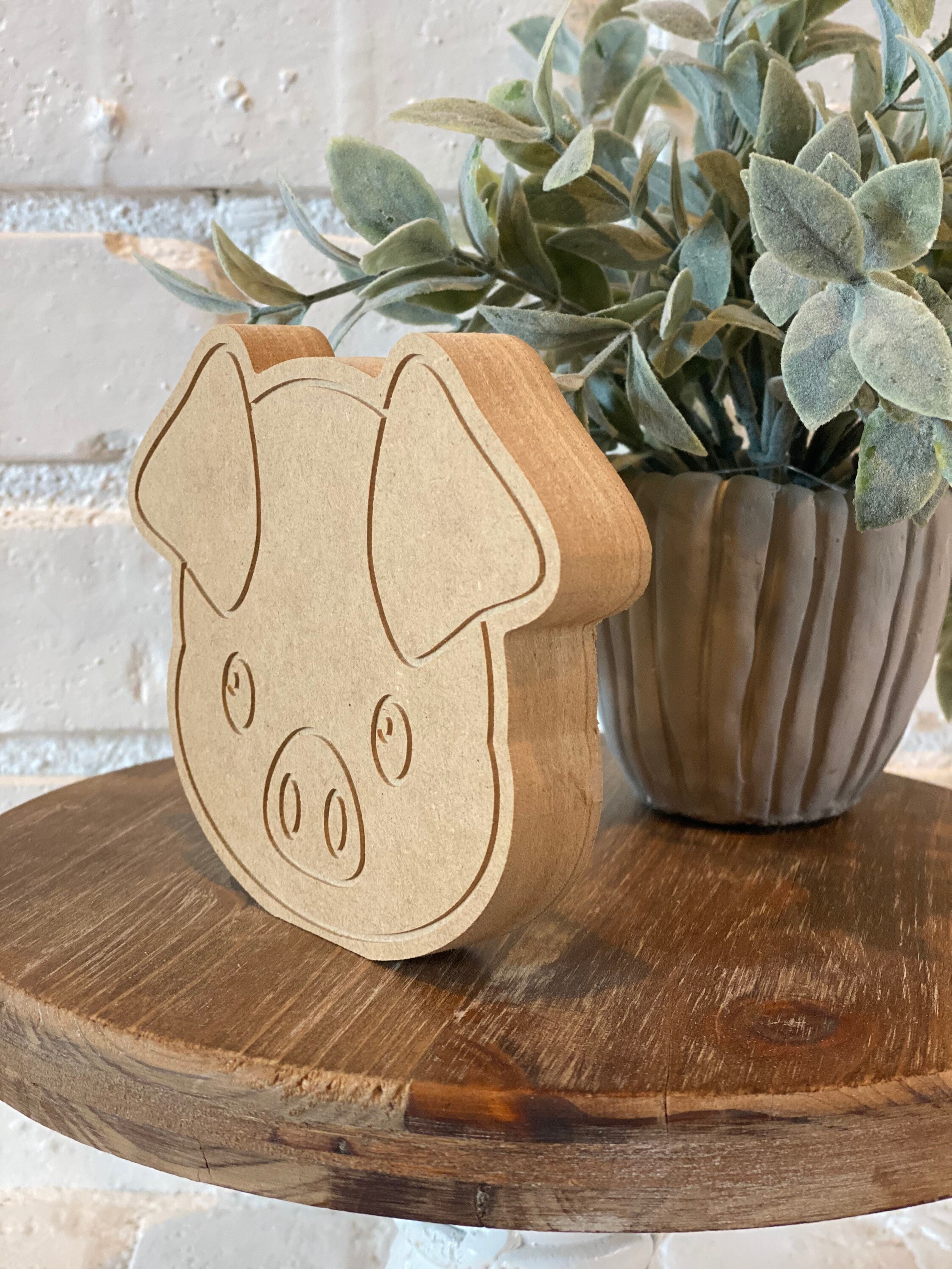Unfinished Wood Pig Cutout Farm Animal Cut Outs Farm Crafts - Etsy