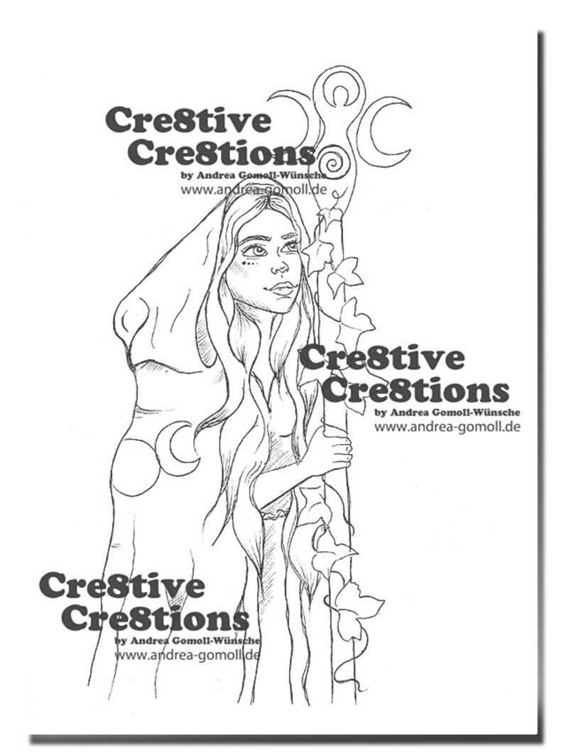 Guidance - Digital Stamp / Printable Coloring Page by Andrea Gomoll ...