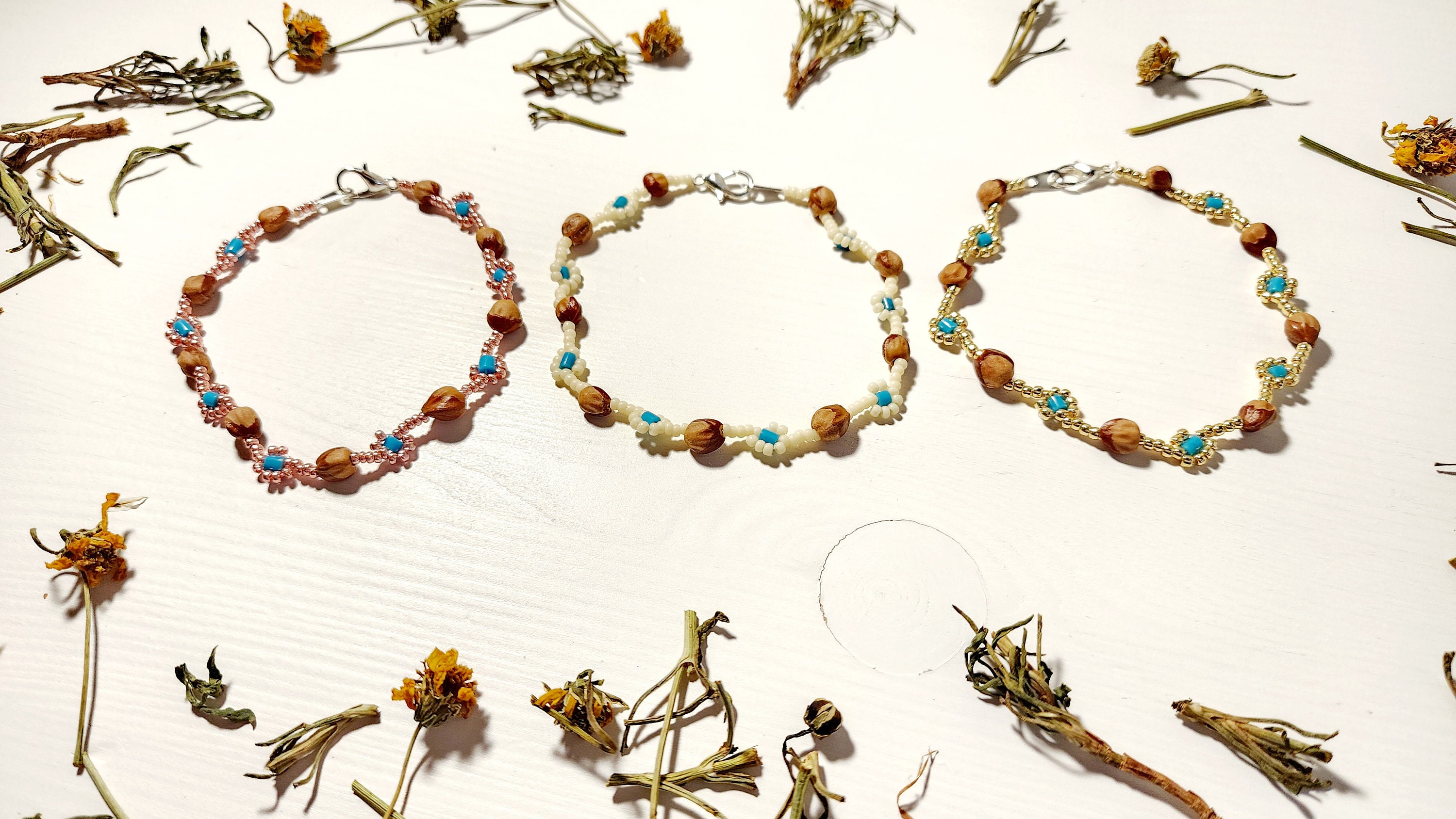 Flower Juniper Berry Bracelets - Etsy