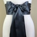 Charcoal Gray Sash Dark Gray Satin Sash Extra Long Sash - Etsy
