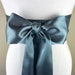 Steel Gray Sash, Silver Gray Satin Sash, Obi Wrap Belt, Long Silver ...