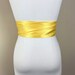 Sunny Yellow Satin Sash, Extra Long Yellow Sash, Wide Yellow Dress Sash ...