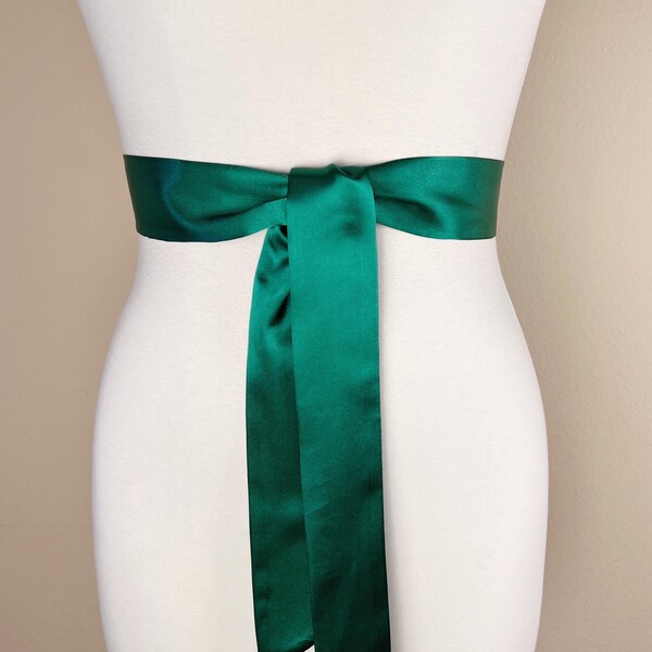 Emerald Green Sash - Etsy