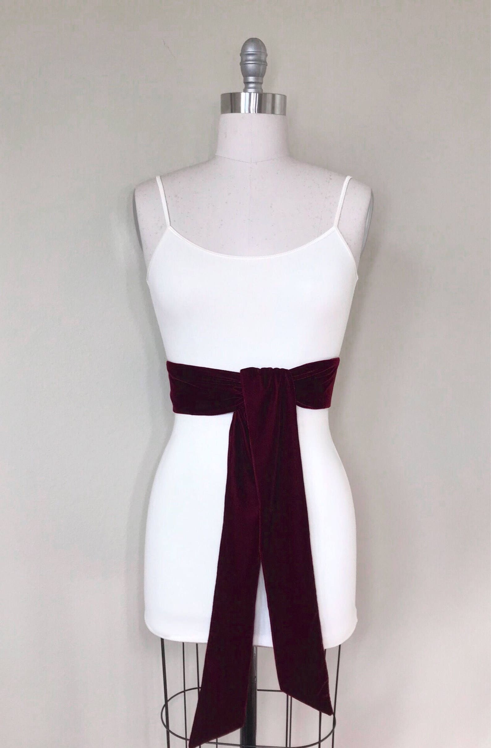 Dark Chocolate Brown Velvet Sash Chocolate Velvet Sash Brown | Etsy