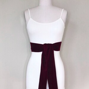 Dark Chocolate Brown Velvet Sash, Chocolate Velvet Sash, Brown Sash ...