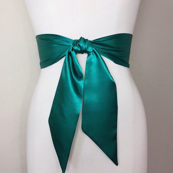 Emerald Green Sash - Etsy