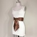 Chestnut Brown Satin Sash Light Brown Sash Belt Wide Brown - Etsy