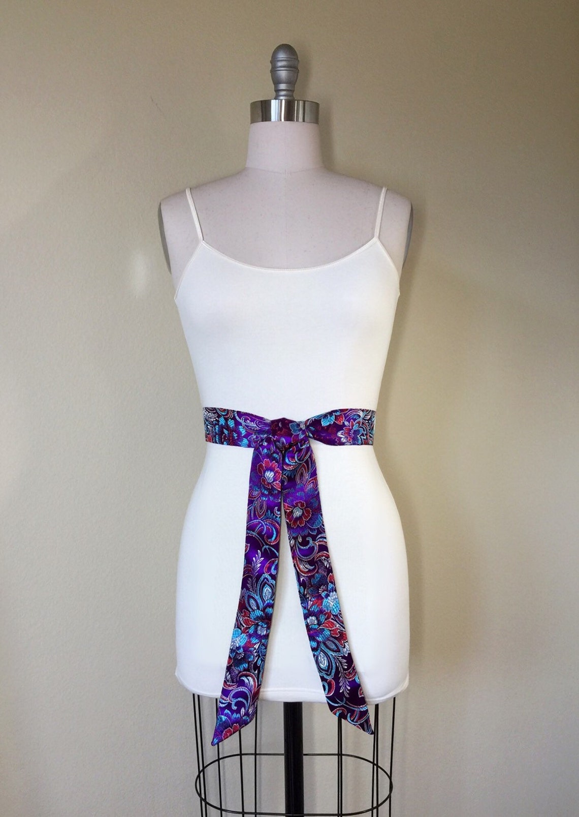 Purple Brocade Sash Purple Sash in Chinese Brocade Purple | Etsy