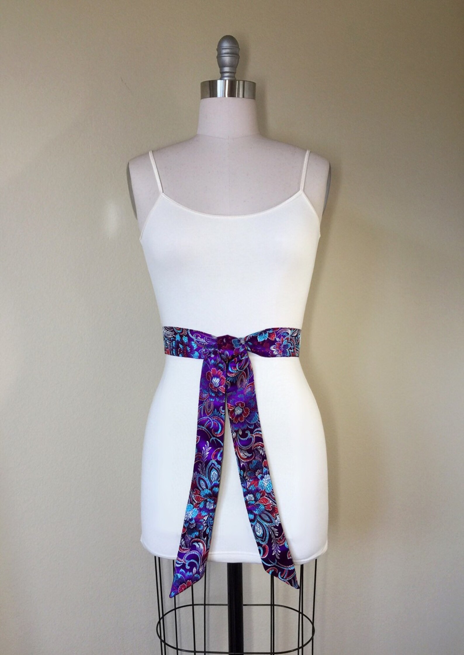 Purple Brocade Sash Purple Sash in Chinese Brocade Purple | Etsy