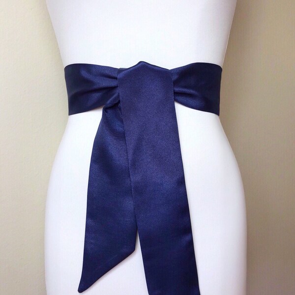 Navy Blue Sash - Etsy