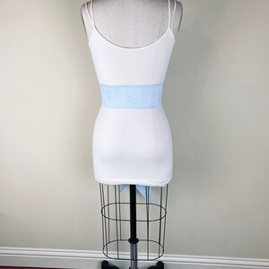 Wide Textured Icelandic Blue Sash, Pastel Blue Dupioni Sash, Light Blue ...