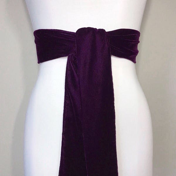 Plum Sash - Etsy