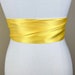 Sunny Yellow Satin Sash, Extra Long Yellow Sash, Wide Yellow Dress Sash ...