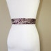 Asian Brocade Sash in Brown, Rose Gold & Silver, Paisley and Floral ...