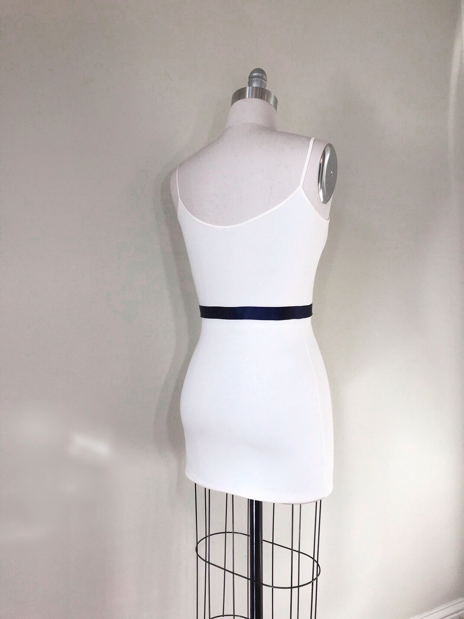 Extra Narrow Navy Sash Navy Satin Sash Belt Skinny Sash - Etsy