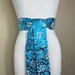 Wide Blue & Silver Chinese Brocade Sash Chinese Dragon Sash - Etsy