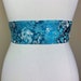 Wide Blue & Silver Chinese Brocade Sash Chinese Dragon Sash - Etsy