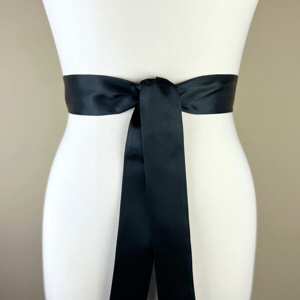 Black Bridal Sash - Etsy