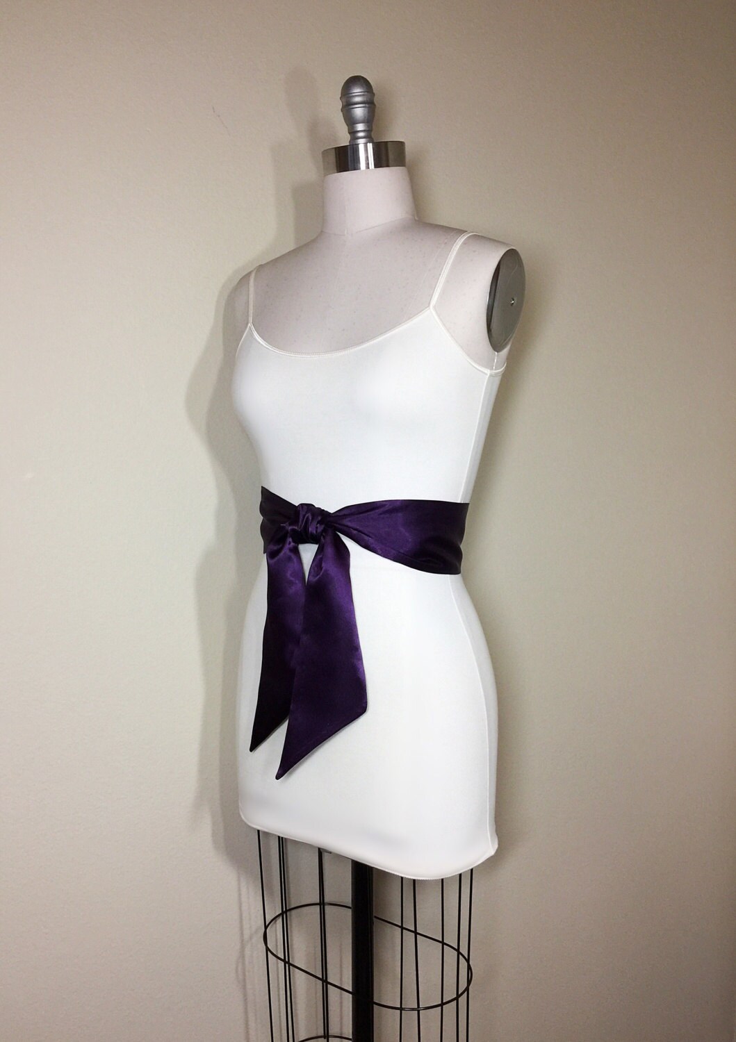 Plum Satin Sash Plum Sash Belt Wide Plum Wedding Dress Sash - Etsy