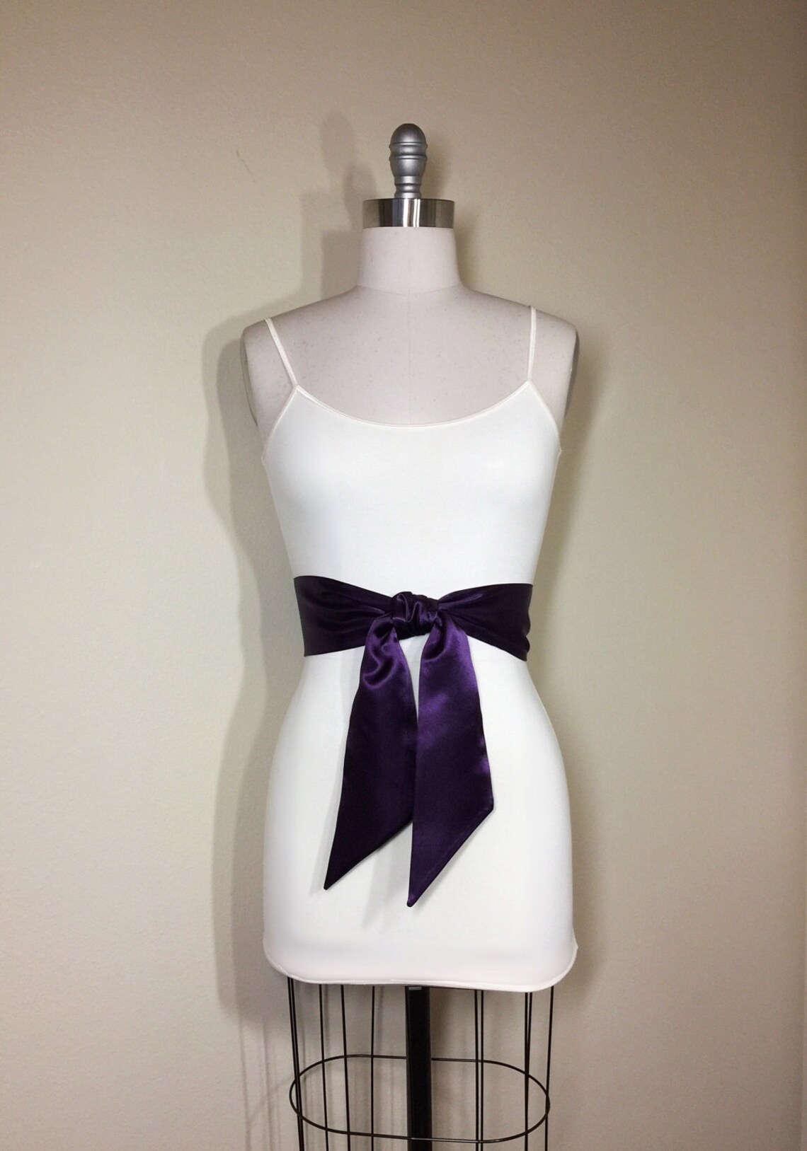 Plum Satin Sash Plum Sash Belt Wide Plum Wedding Dress Sash | Etsy