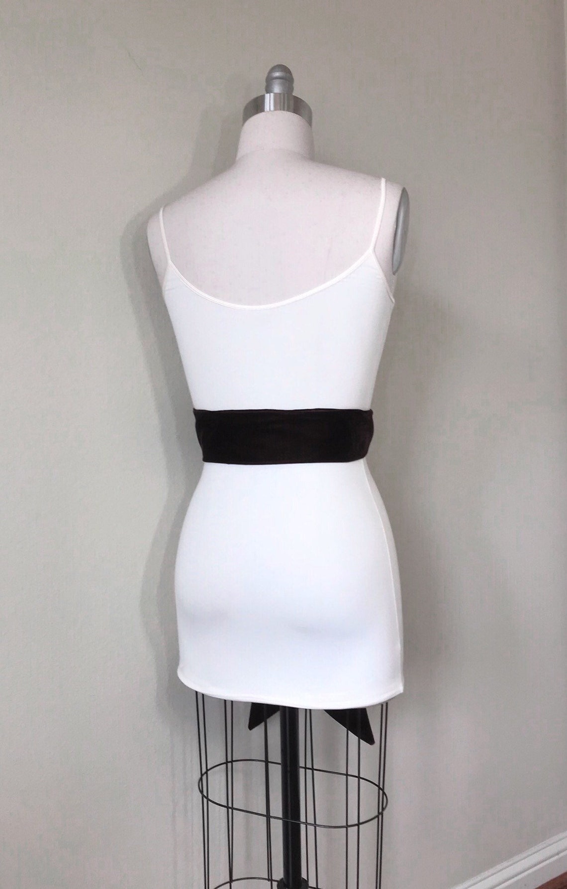 Dark Chocolate Brown Velvet Sash Chocolate Velvet Sash Brown | Etsy