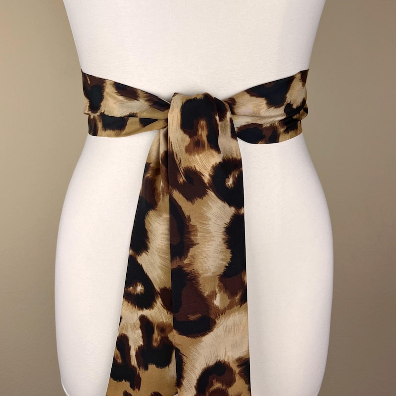 Leopard Print Belt - Etsy
