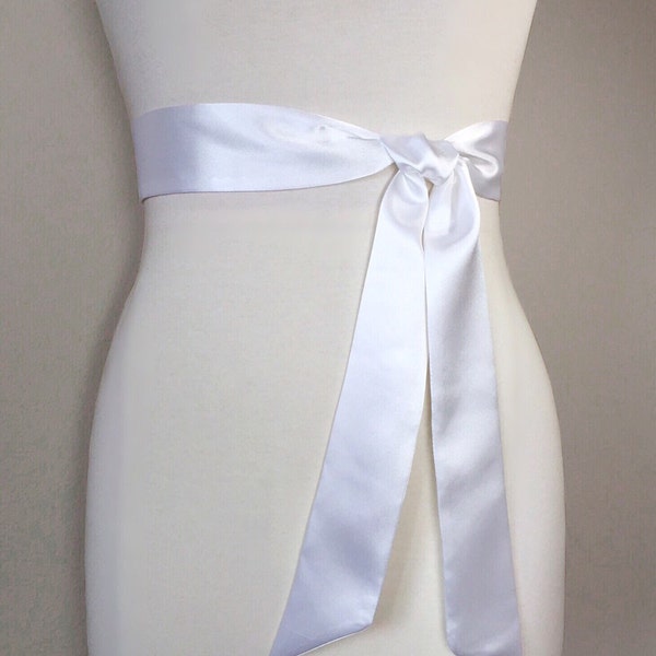Satin Bridal Sash - Etsy