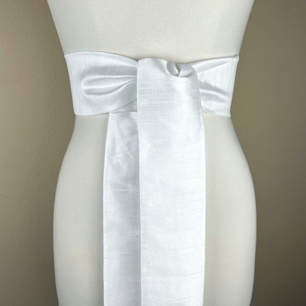 White Wedding Sash - Etsy