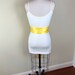 Sunny Yellow Satin Sash, Extra Long Yellow Sash, Wide Yellow Dress Sash ...