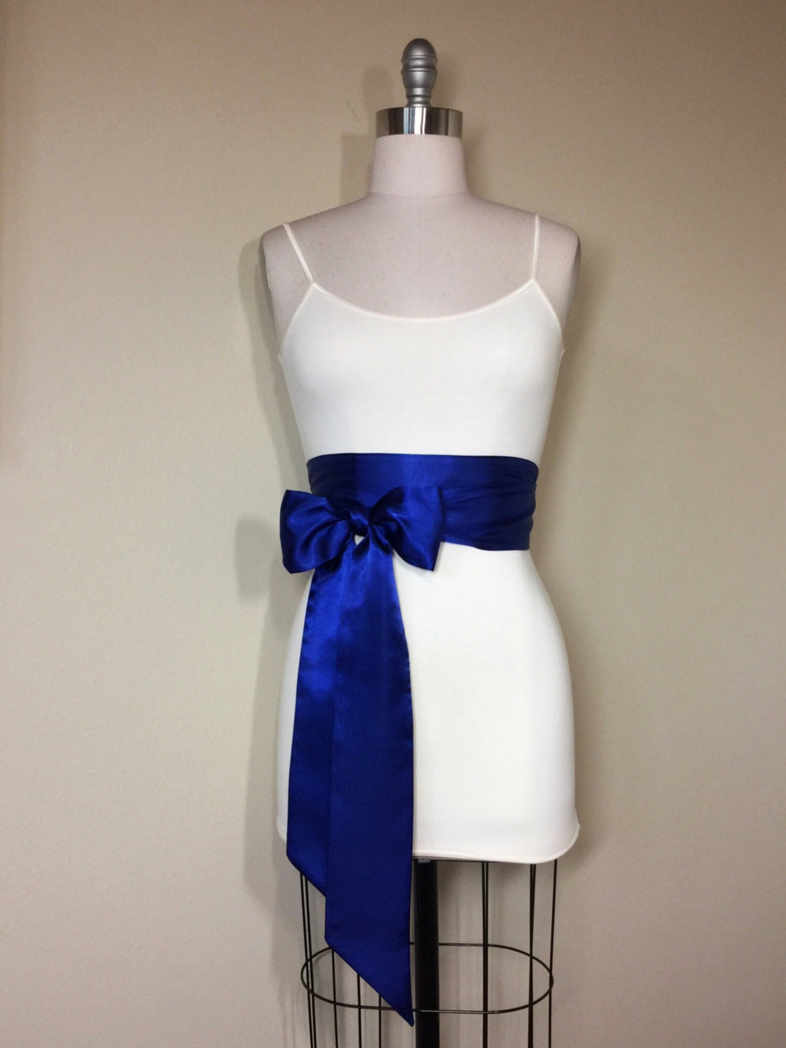 Cobalt Satin Sash Cobalt Blue Sash Bridal Sash Blue Wedding - Etsy