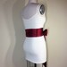 Burgundy Sash Burgundy Satin Sash Maroon Sash Holiday Sash - Etsy