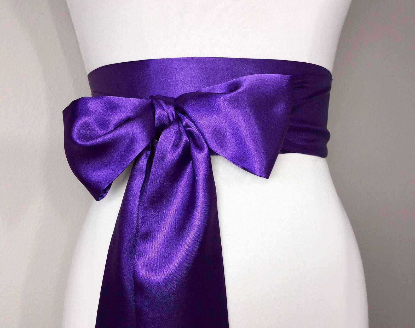 Purple Satin Sash Purple Wedding Bridesmaid Sash Satin Sash - Etsy