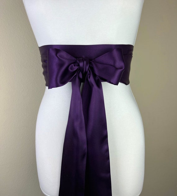 Eggplant satin ribbon store
