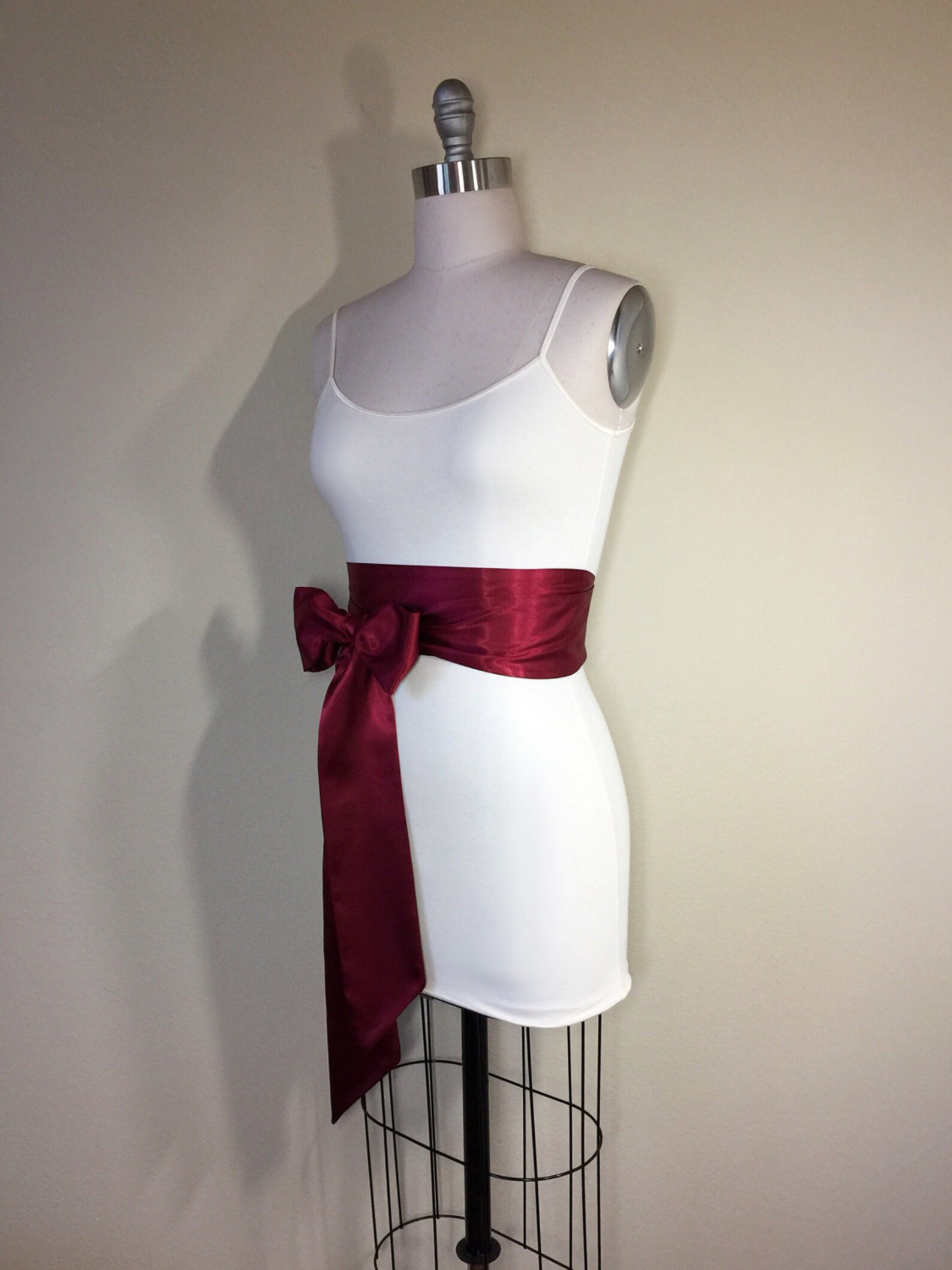 Burgundy Sash Burgundy Satin Sash Maroon Sash Holiday Sash - Etsy
