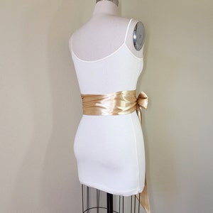 Pale Gold Sash Gold Satin Sash Light Gold Wedding Dress Sash - Etsy
