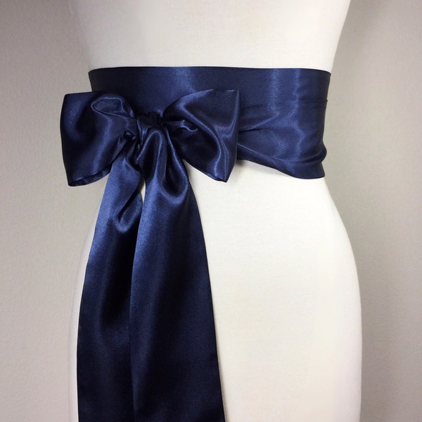 Navy Blue Sash - Etsy
