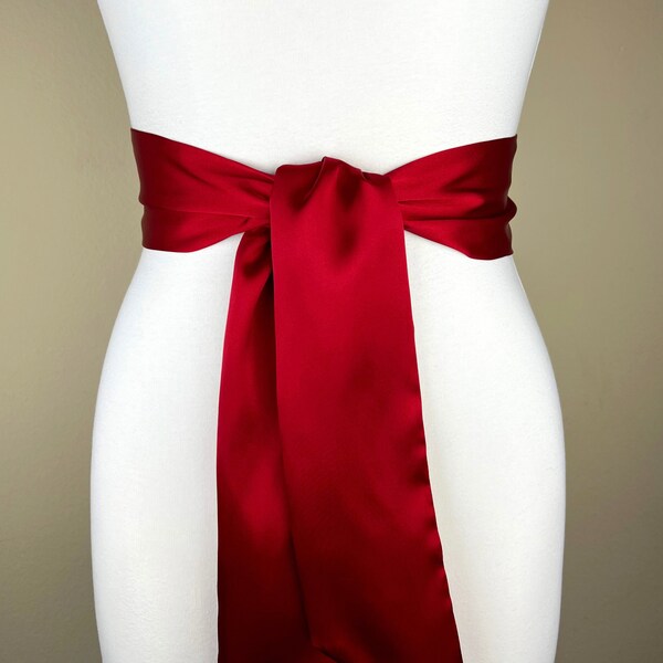 Red Bridal Sash - Etsy